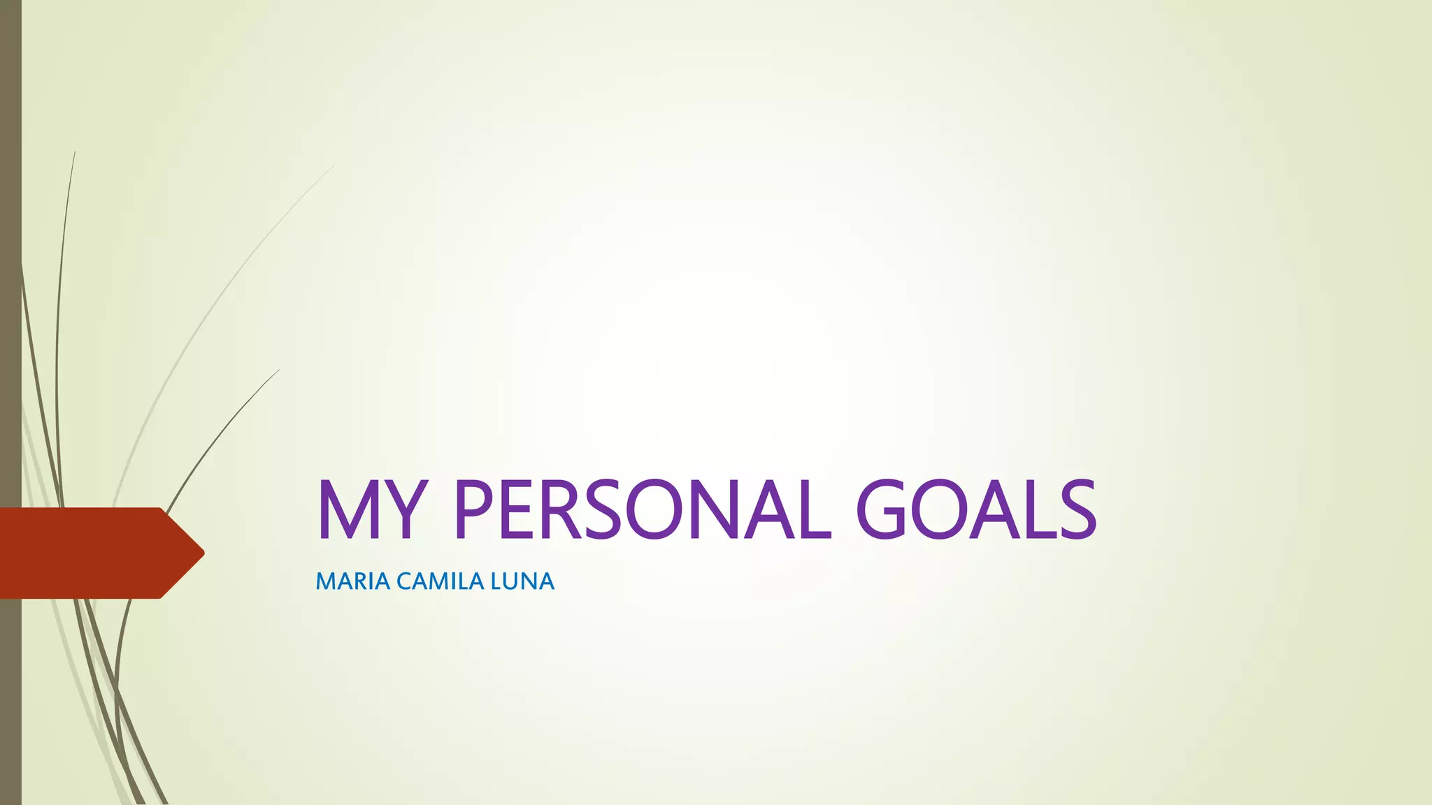 My personal goals | PPT
