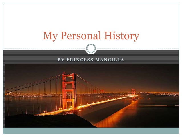 My personal history | PPTX