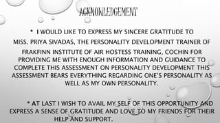 My personality development assignment nikhy | PPT