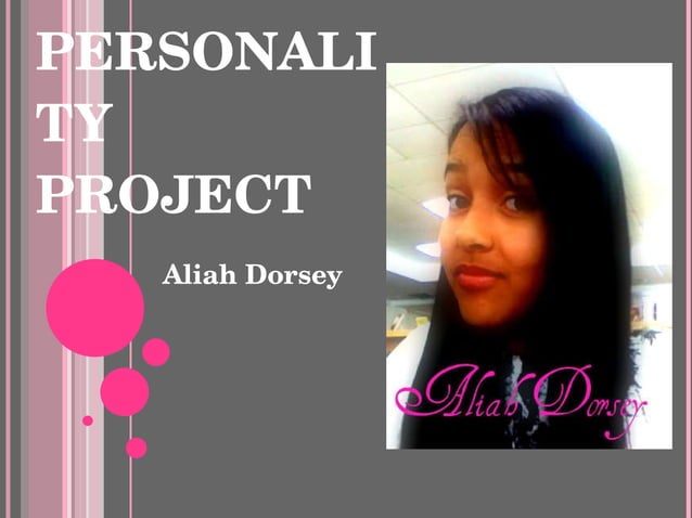 My Personality Project | PPT