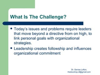 My personal leadership statement | PPT