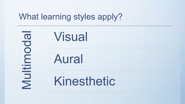 My personal learning styles by Philip Valenta | PPT