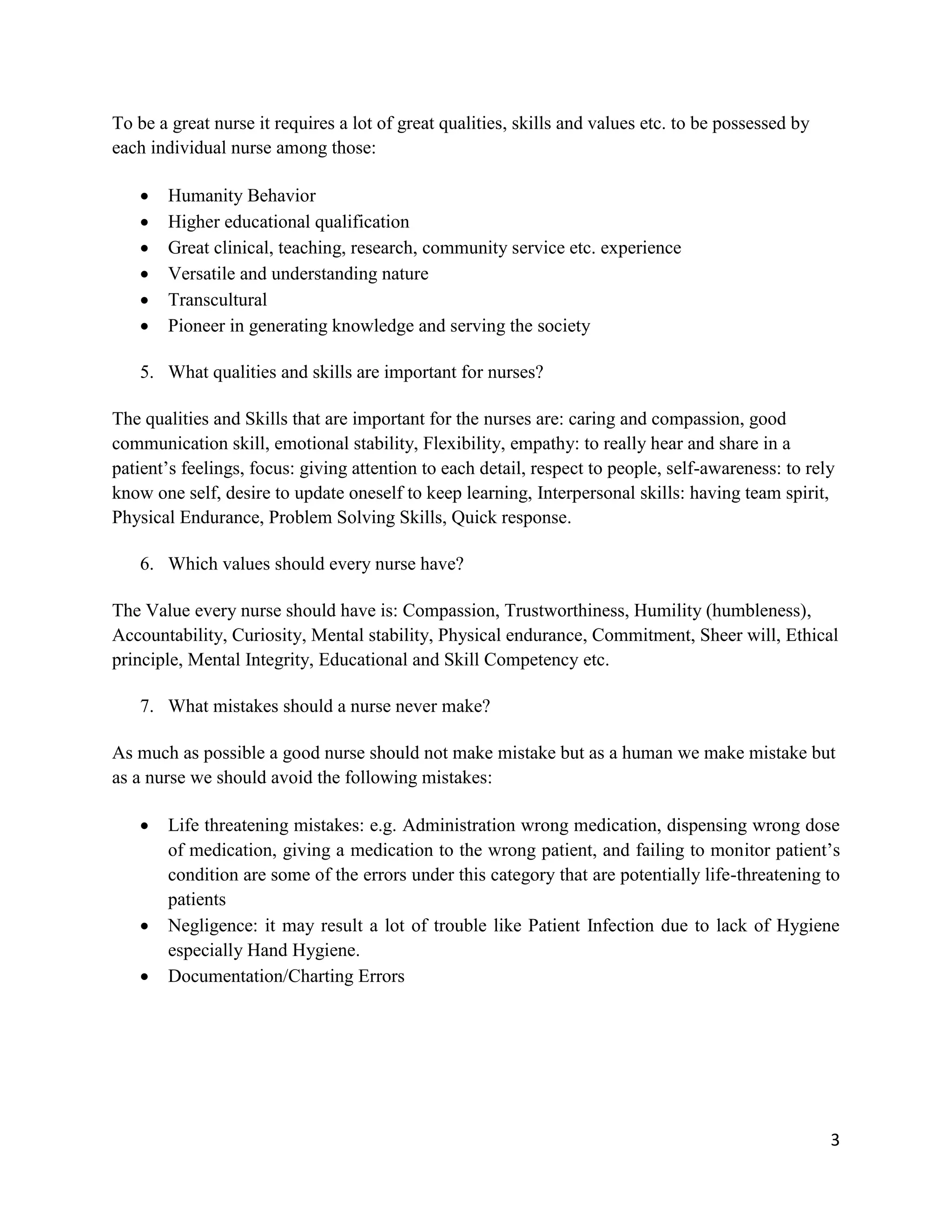 My personal nursing philosophy | PDF