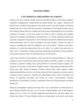 My personal nursing philosophy | PDF