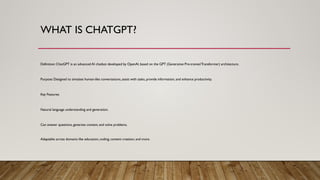 My personal ppt.pptx Presentation about chatgpt | PPT