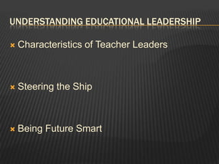 My philosophy of educational leadership ppt | PPTX | Professional ...