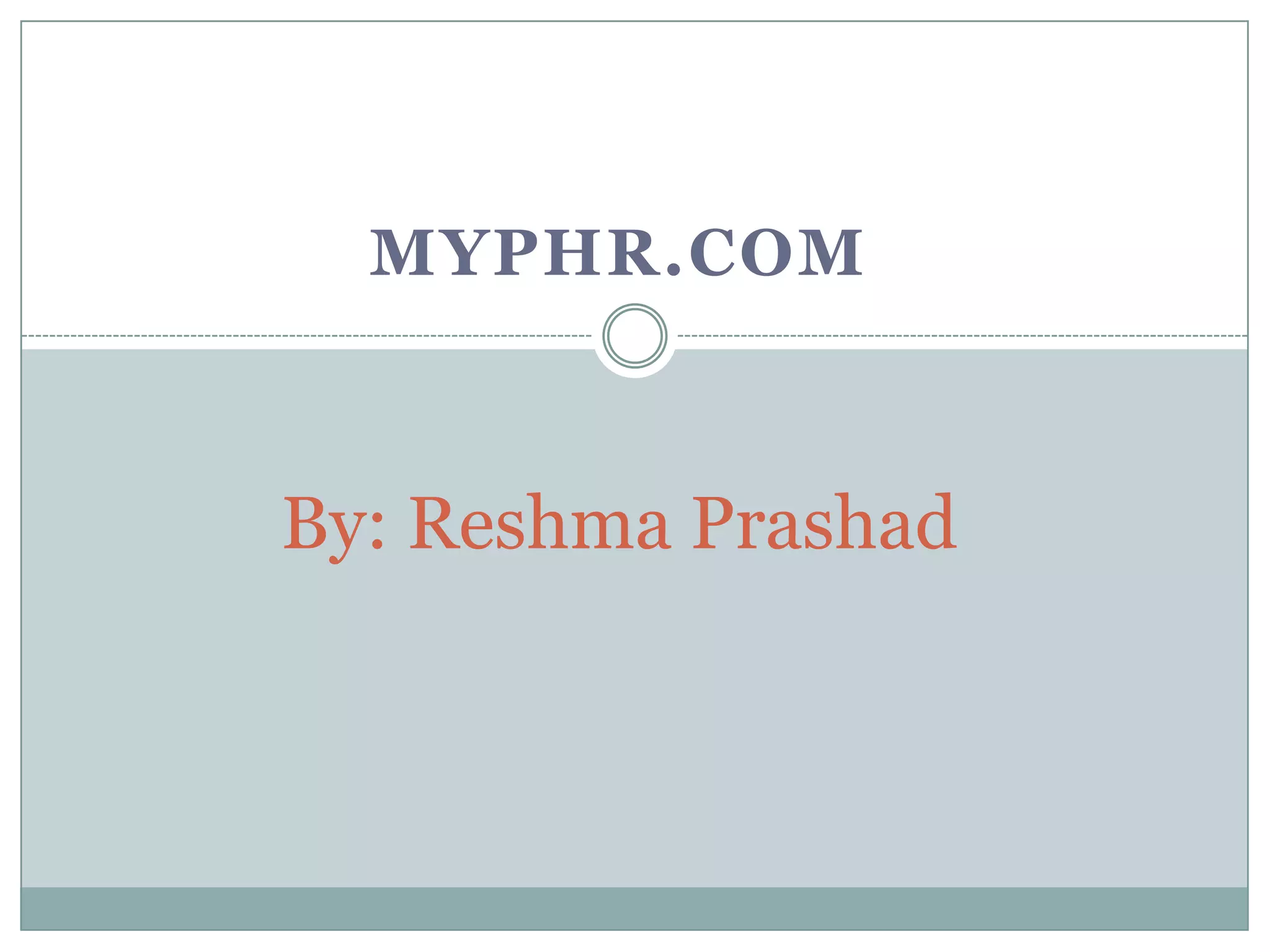 Myphr | PPT