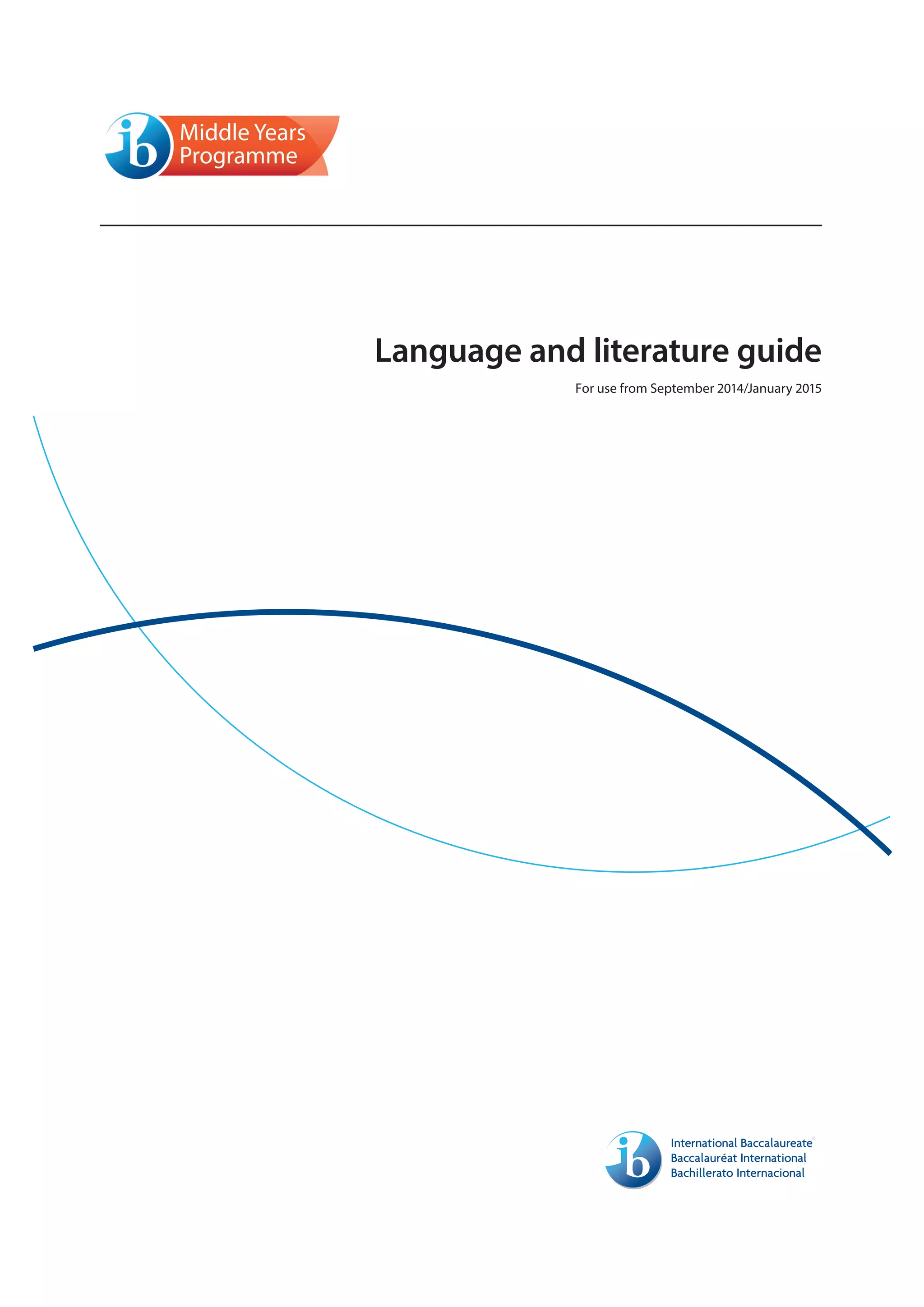 MYP Language and literature guide .pdf