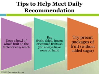 MyPlate - Focus on Fruits | PPTX