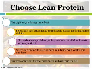 MyPlate- Go Lean with Protein | PPTX