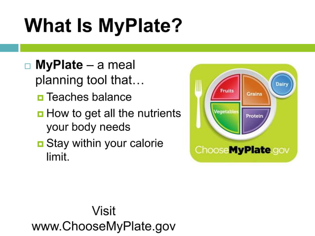 MyPlate Overview | PPTX | Nutrition | Healthy Living