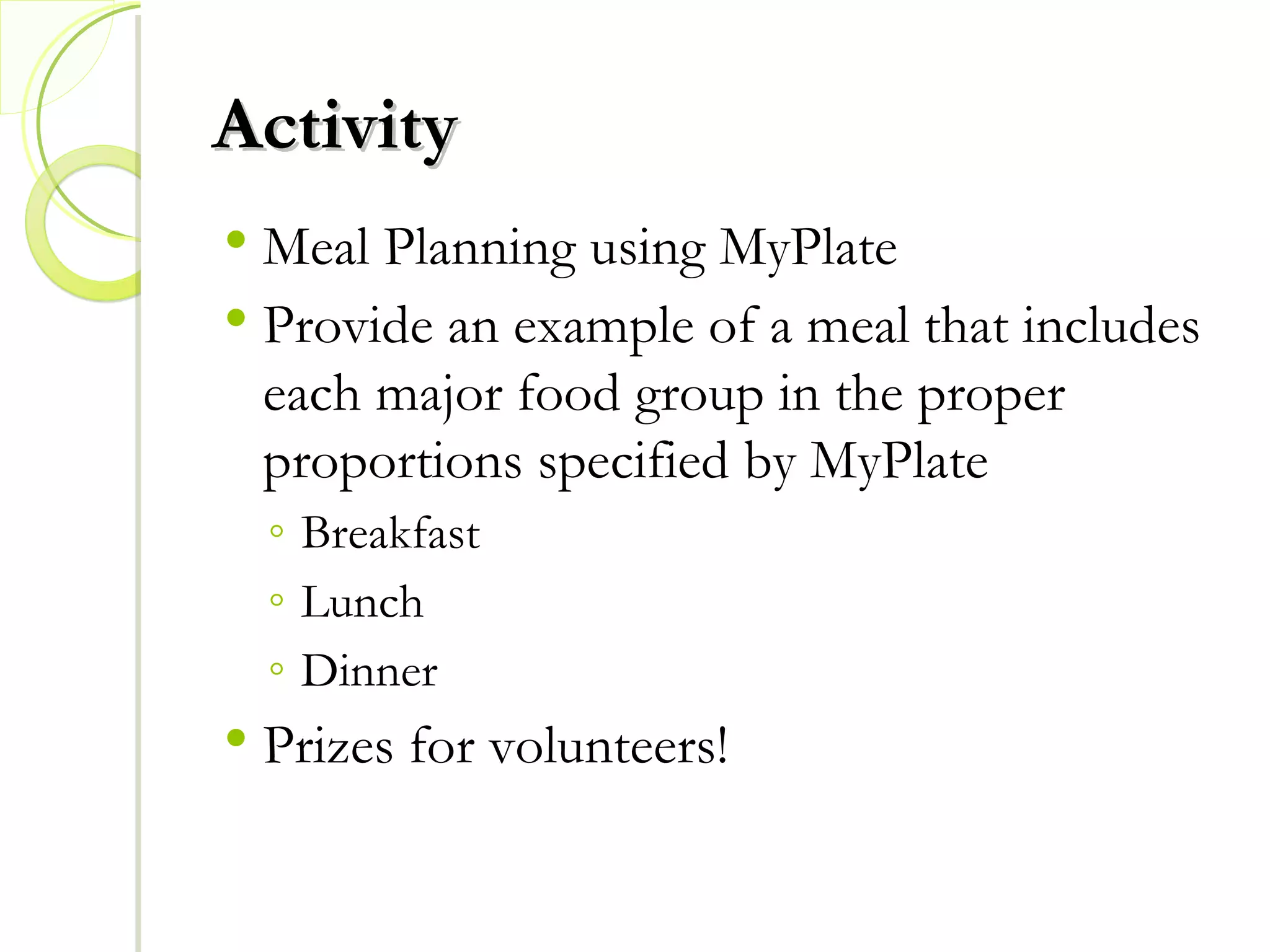My plate presentation for students | PPT