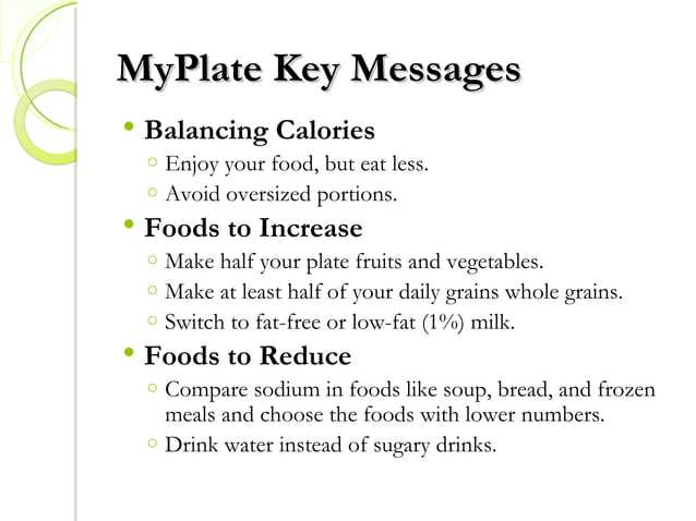 My plate presentation for students | PPT