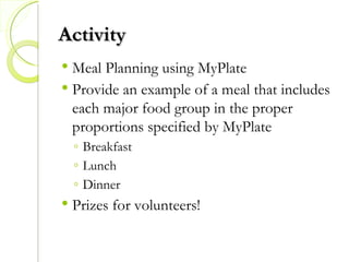 My plate presentation for students | PPT