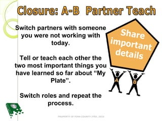 My plate presentation for students | PPT