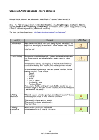 My pls learning_activities_lams0811 | PDF