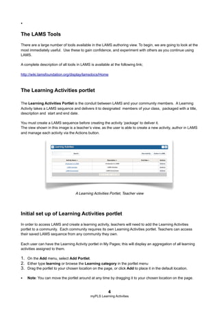 My pls learning_activities_lams0811 | PDF