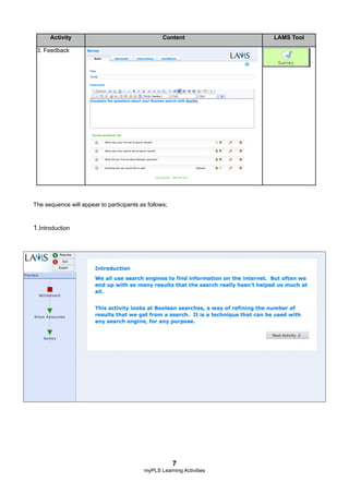 My pls learning_activities_lams0811 | PDF