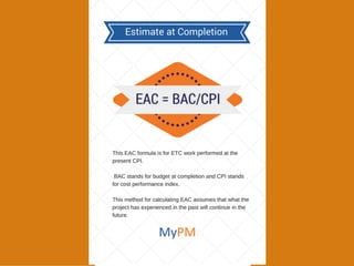 MyPM Project Management Formulas | PPT