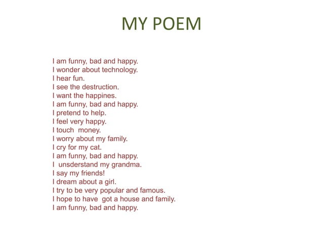 My Poem.Alex A. 1C | PPTX