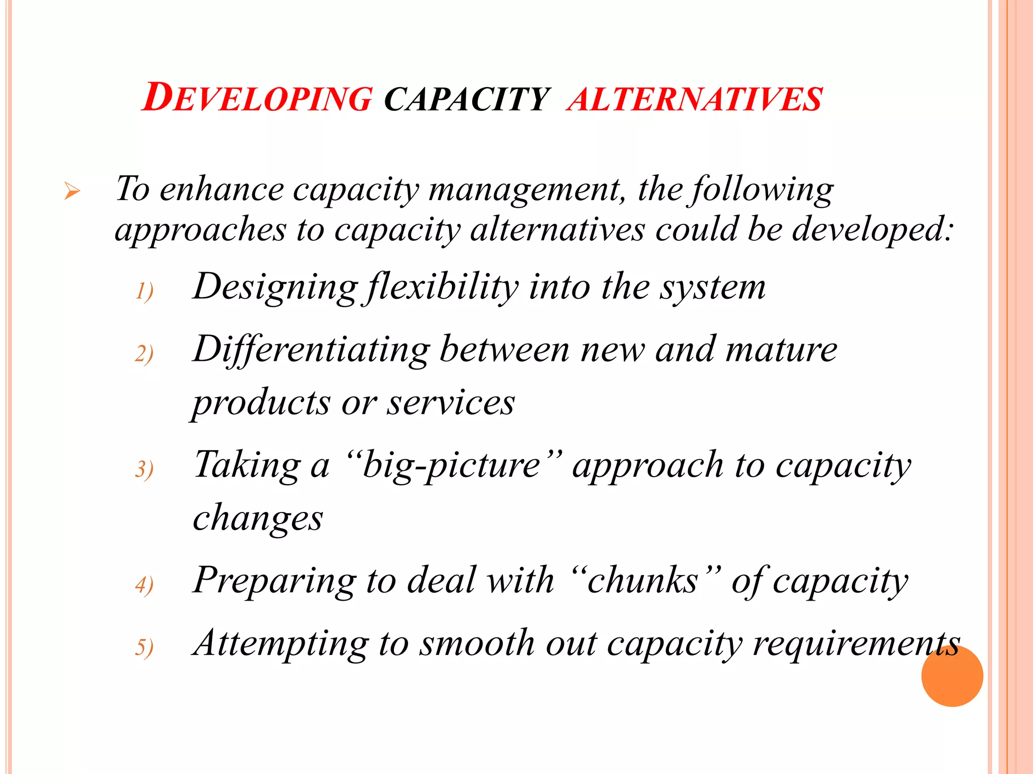 CAPACITY PLANNING | PPTX