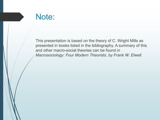 my p on C Wright mills | PPT