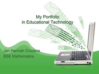 My Portfolio in Educational Technology | PPT