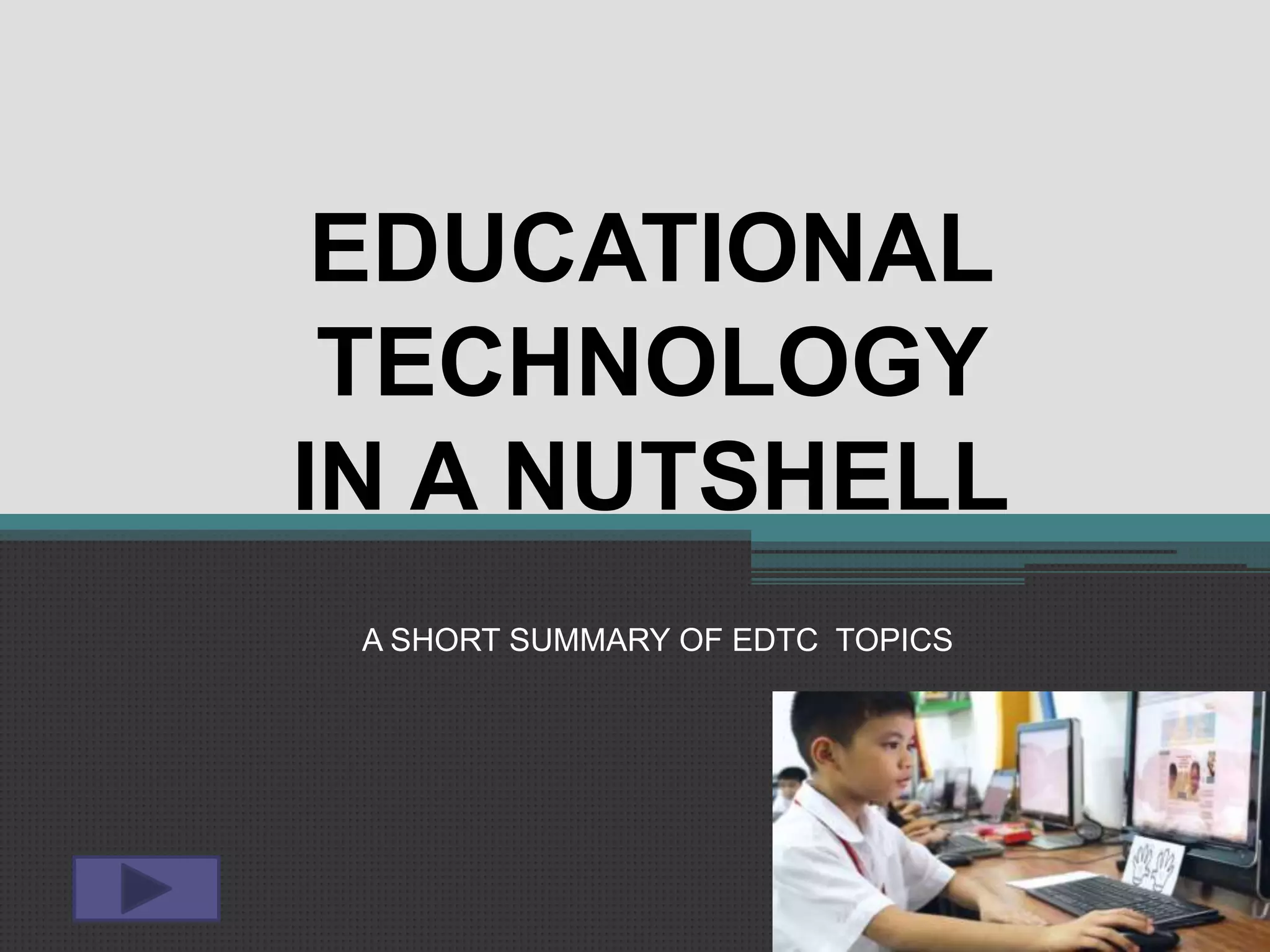 My portfolio in edtc | PPTX | Education
