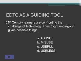 My portfolio in edtc | PPTX | Education