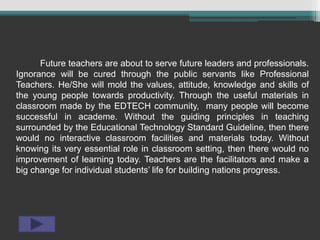 My portfolio in edtc | PPTX | Education