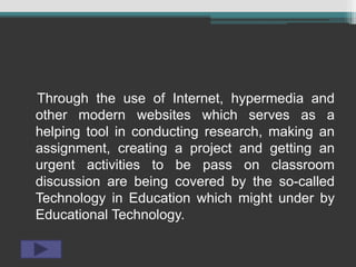 My portfolio in edtc | PPTX | Education