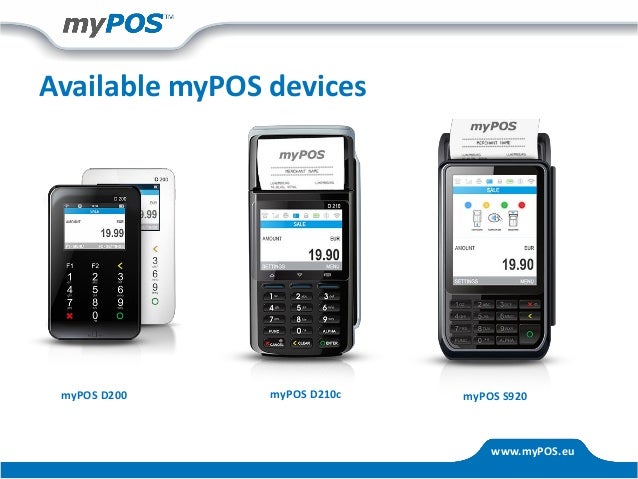myPOS devices - a payment solution for every business