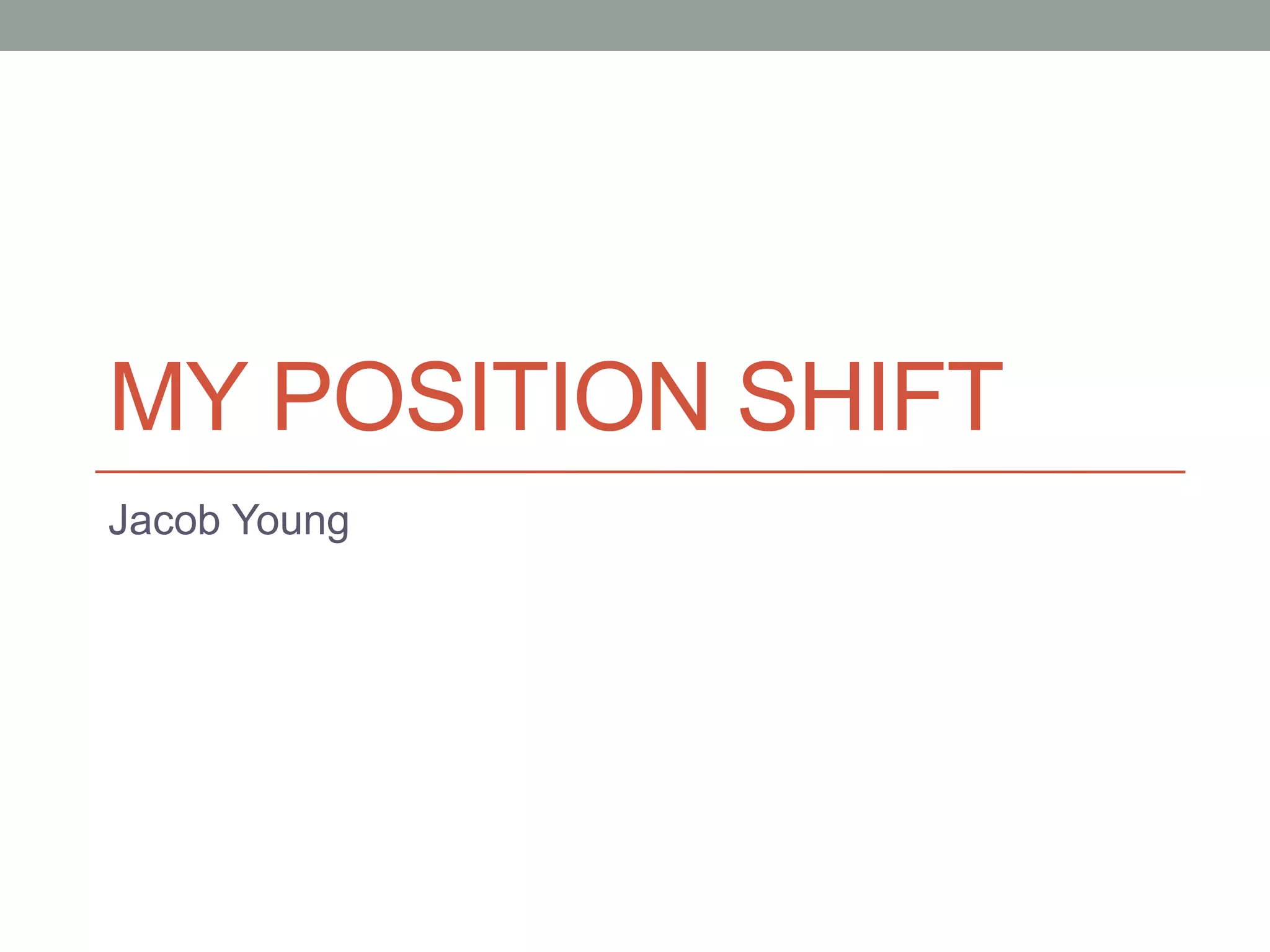 My position shift power point | PPT