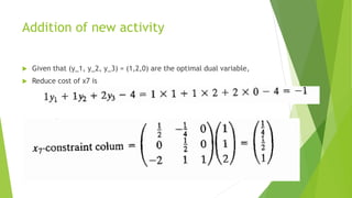 Post-optimal analysis of LPP | PDF
