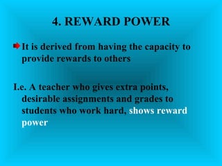Types of Power and definitions | PPT