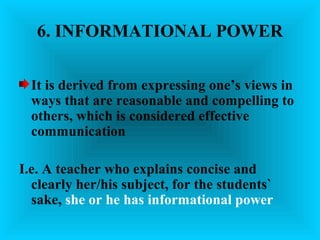 Types of Power and definitions | PPT