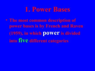 Types of Power and definitions | PPT