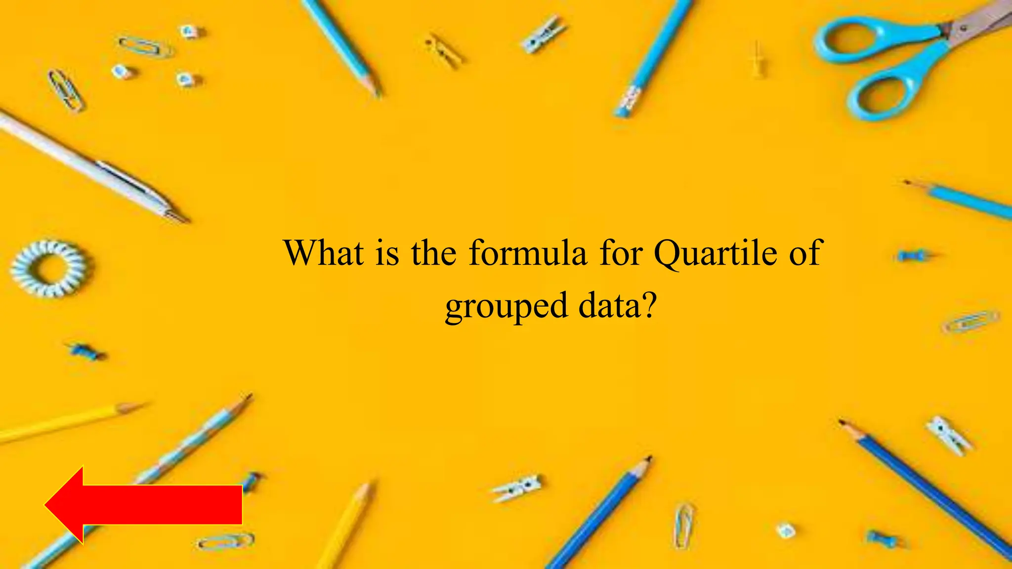 percentile of group and ungrouped data | PPTX