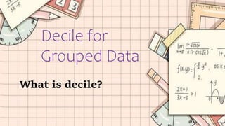 percentile of group and ungrouped data | PPTX