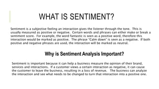 The Dos and Don'ts of Sentiment | PPTX | Business | Business and Finance