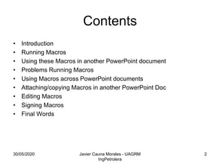 My power point macros | PPT