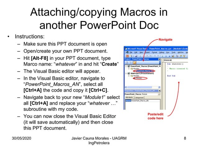 My power point macros | PPT