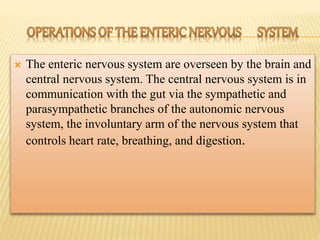 Enteric system as a small brain | PPTX