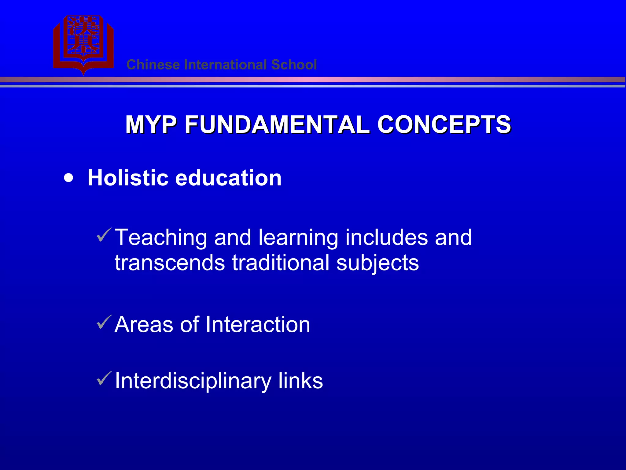 MYP Presentation for Year 6 Parents, Dec 2011 | PPT