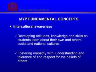 MYP Presentation for Year 6 Parents, Dec 2011 | PPT