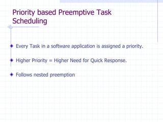 Real Time OS For Embedded Systems | PPTX