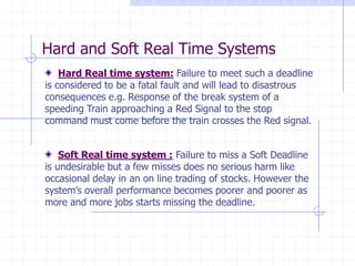 Real Time OS For Embedded Systems | PPTX