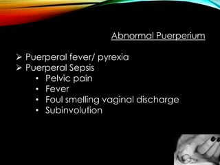 Normal Puerperium | PPTX