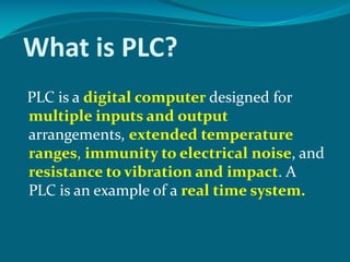 ppt on PLC | PPTX