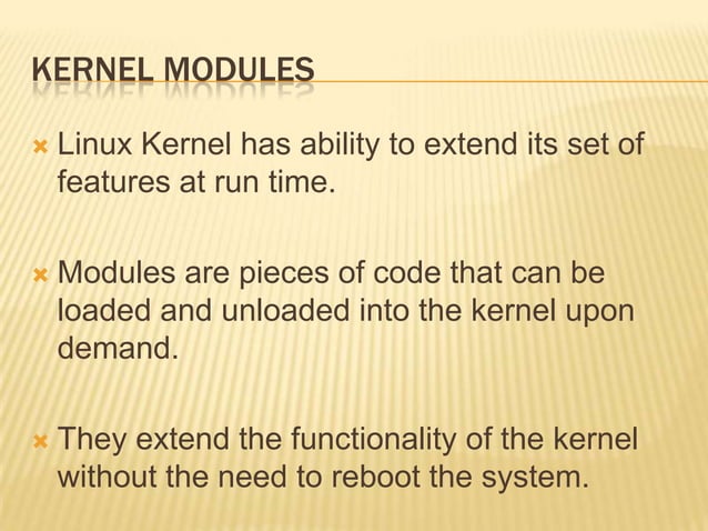 Linux Kernel Programming | PPTX